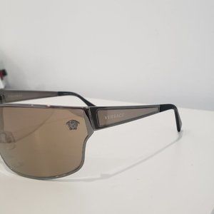 Versace | Accessories | Versace Mod 226 0015a Unisex Shield Silver ...